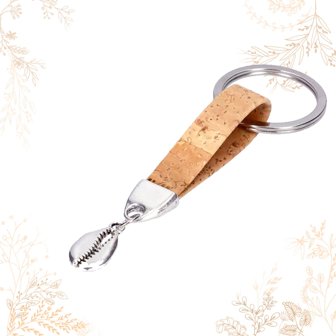 Natural Cork Key Ring. Eco-responsible Manufacturing. Shop YOK CORK - Etsy