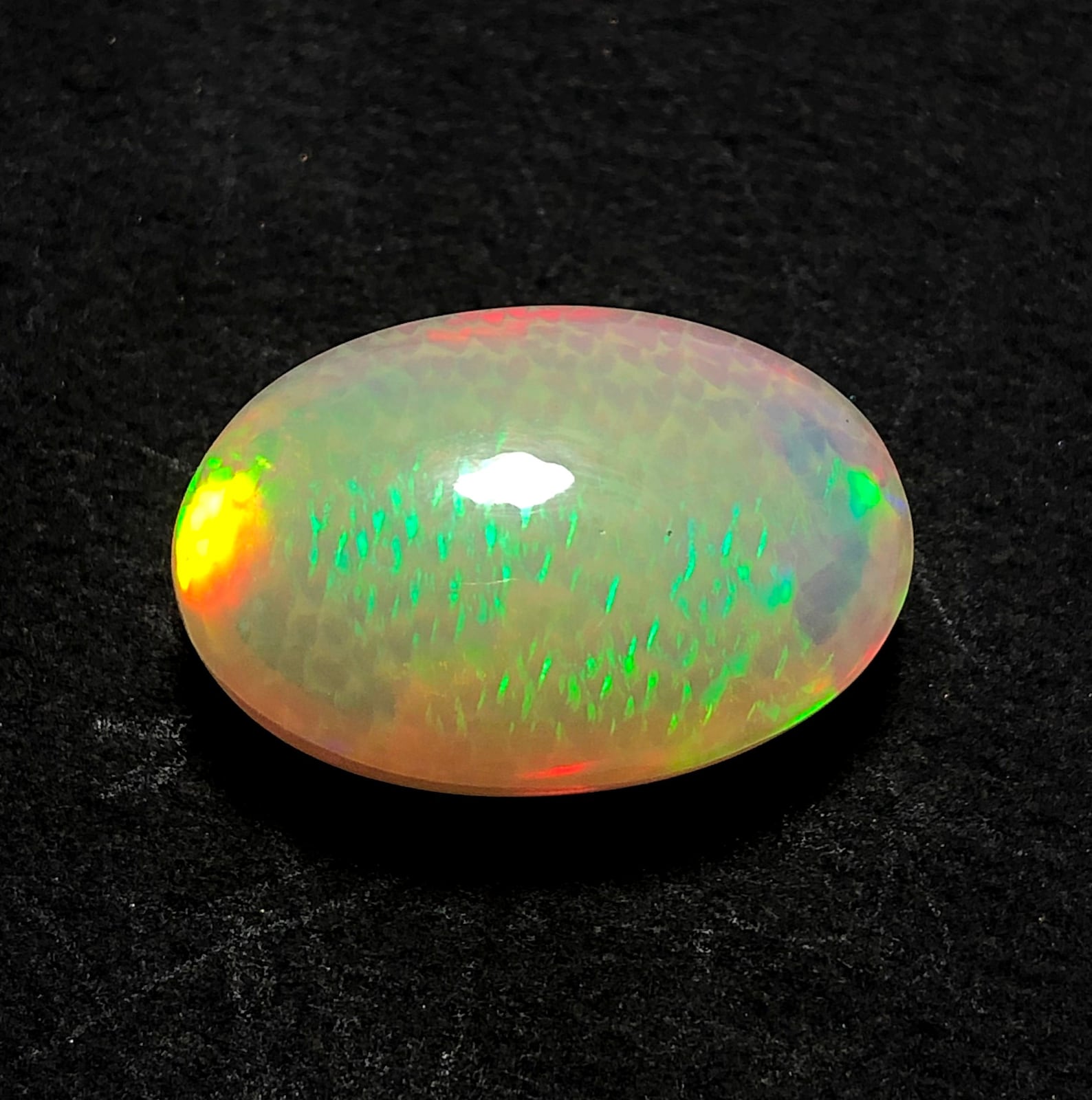Amazing Play of Color! 13.1 Ct Natural Ethiopian Honey Comb Opal ...