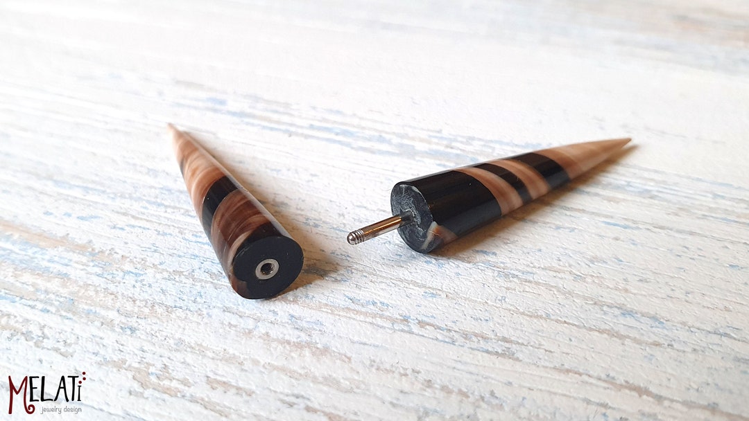 1x Fake Tunnel Made of Shell, Plug Earring Made of Shell, Fake ...