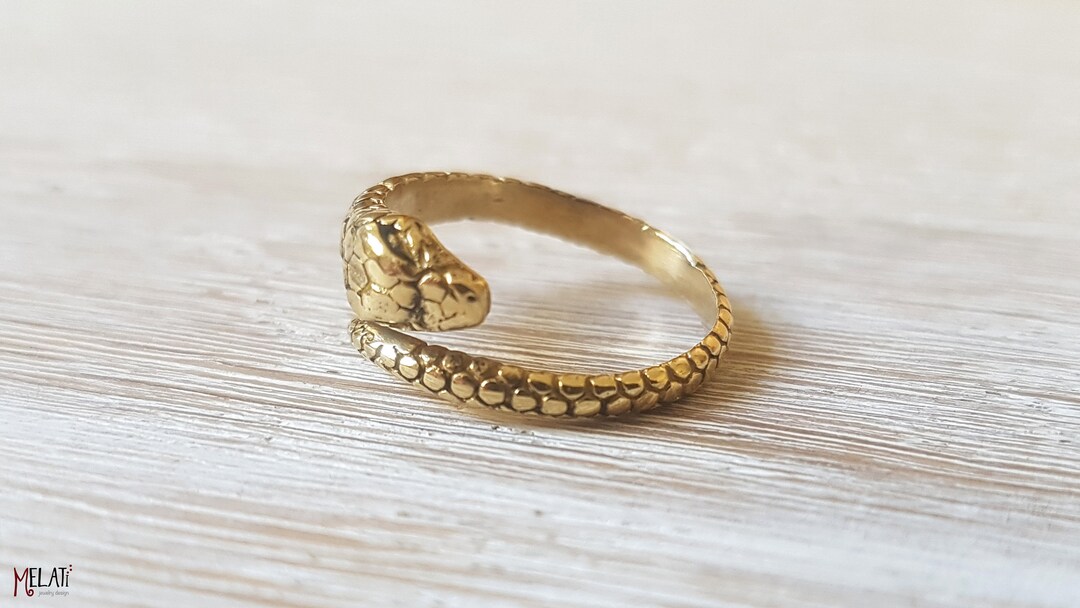 Anillo serpiente, serpiente anillo dorado, serpiente anillo ajustable ...