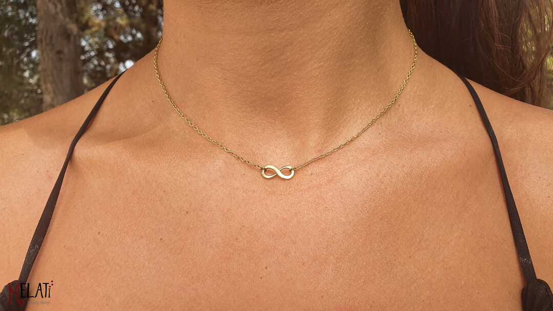 Fine Infinity Chain, Brass Chain With Infinity, Infinity Sign on Chain ...