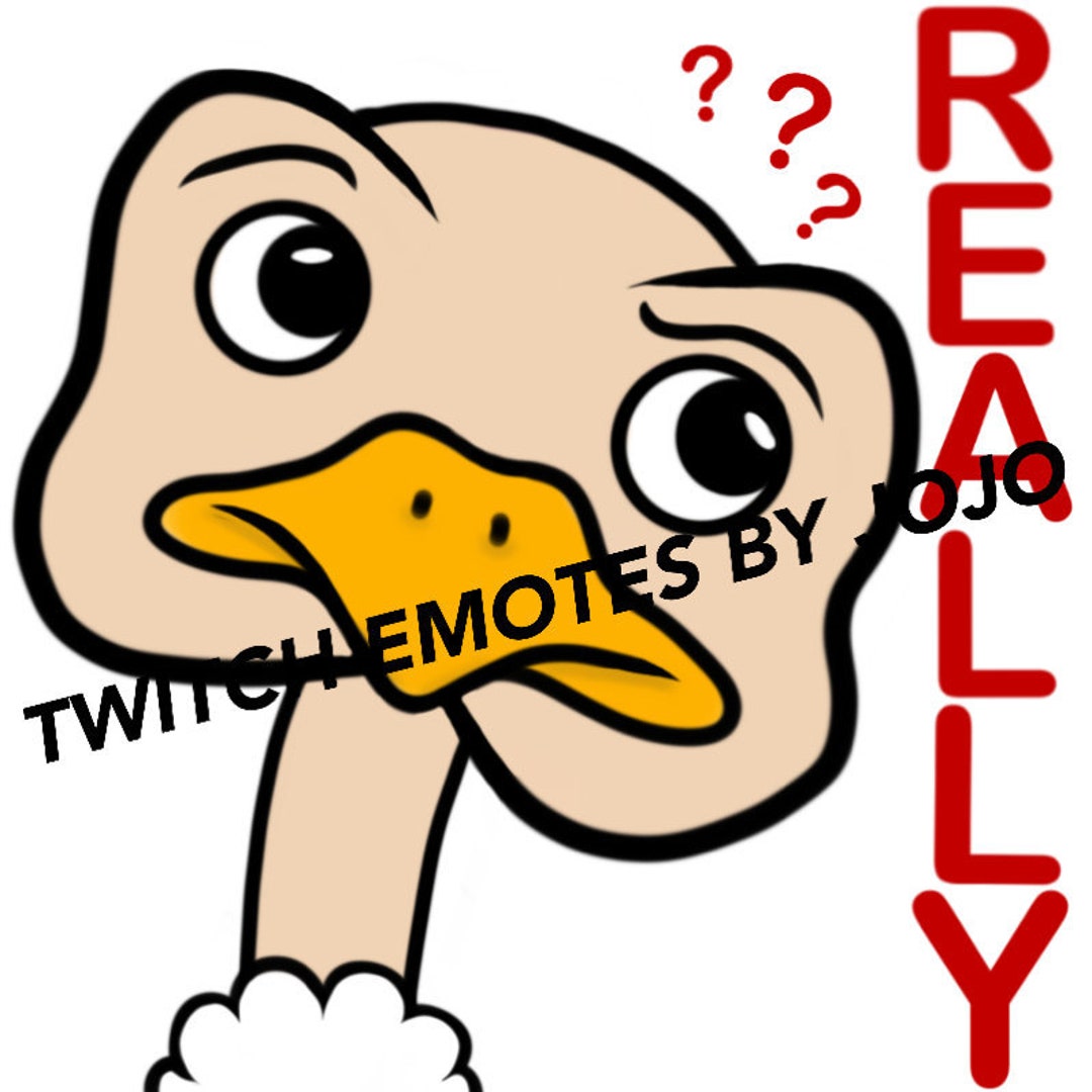Really Ostrich Emote - Etsy
