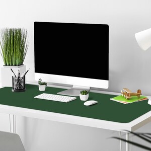 Dark Green Desk Mat, Bottle Green Keyboard Mat, Holly Desk Mat Gaming ...