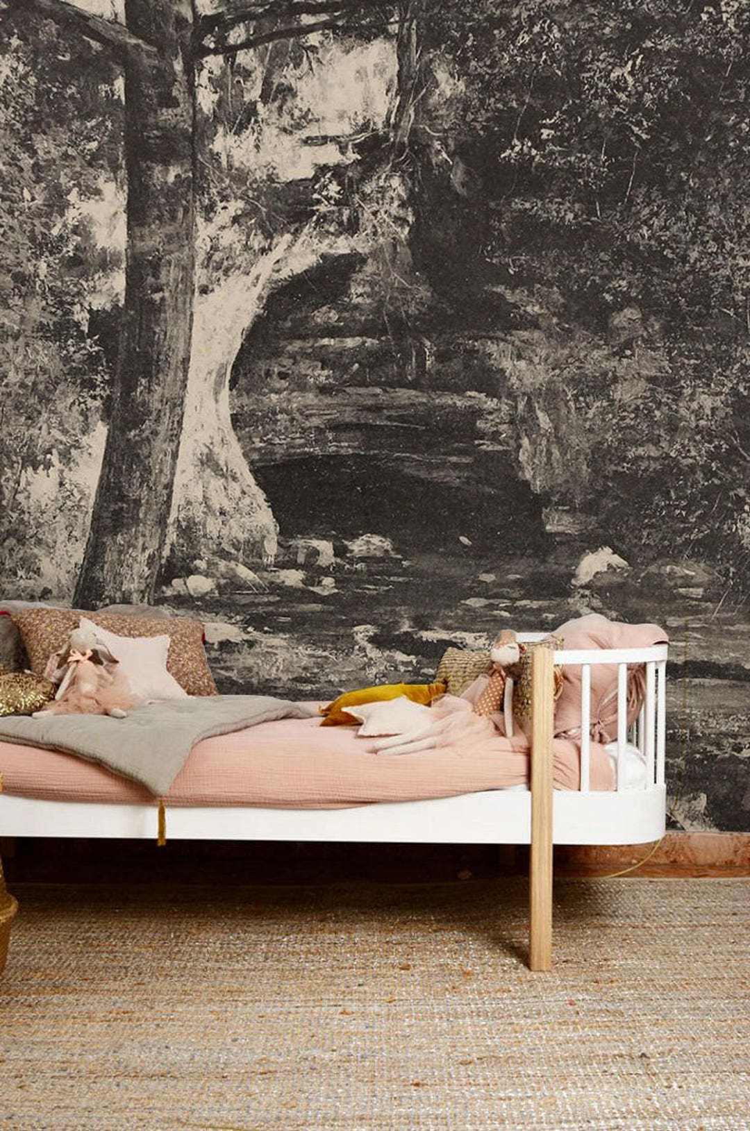 Dark Classic Forest Wall Mural, Peel and Stick, Removable Wallpaper ...