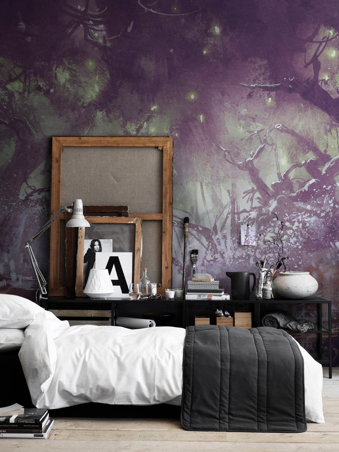 Enchanted Forest Fantasy Landscape Wall Covering, Wall Decor, Adhesive ...