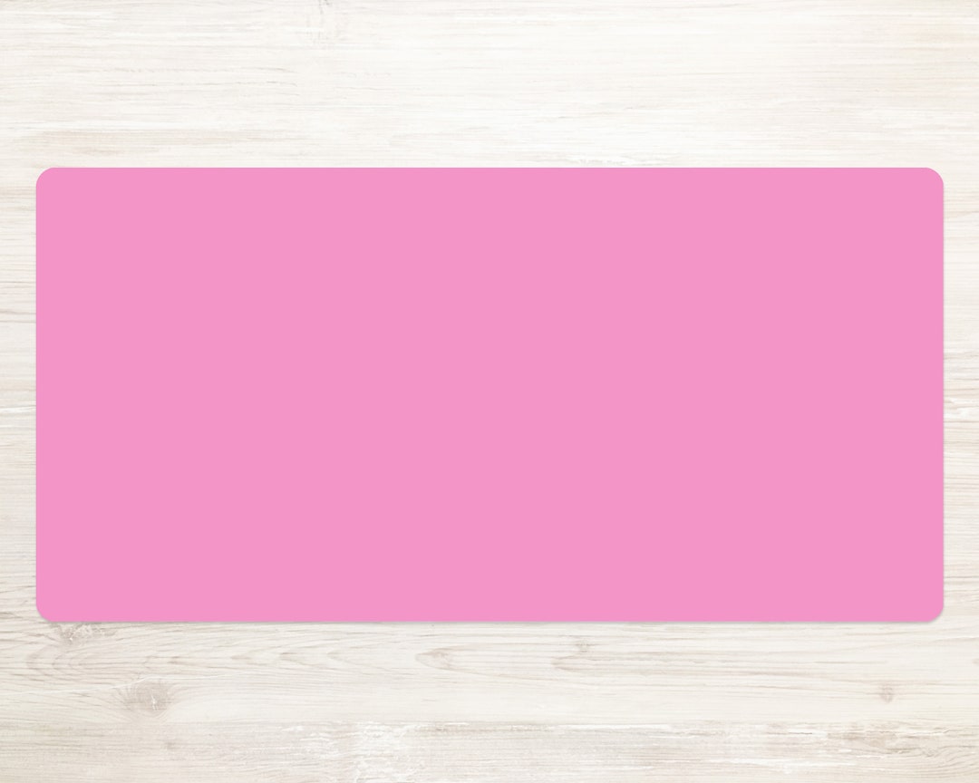 Light Pink Desk Mat, Rose Keyboard Mat, Cerise Desk Mat Gaming, Classic ...
