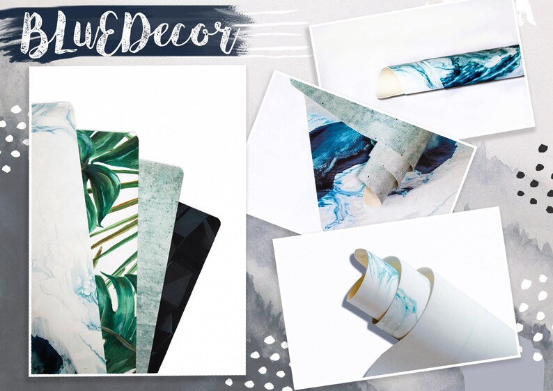 Blue Waves Desk Mat White Keyboard Mat Cyan Desk Mat Gaming | Etsy