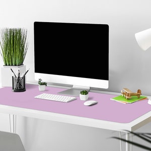 Lilac Desk Pad, Purple Gaming Room Decor, Orchid Desk Mat Design ...