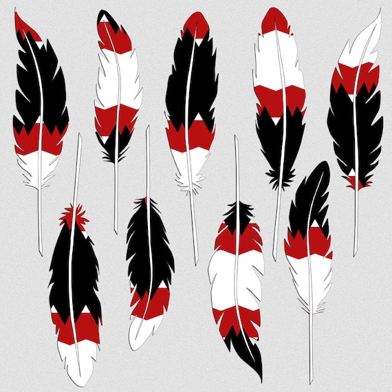 Red Feather Clipart