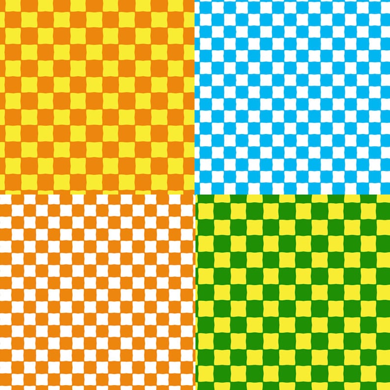 Square Checker Pattern Digital Paper - Etsy