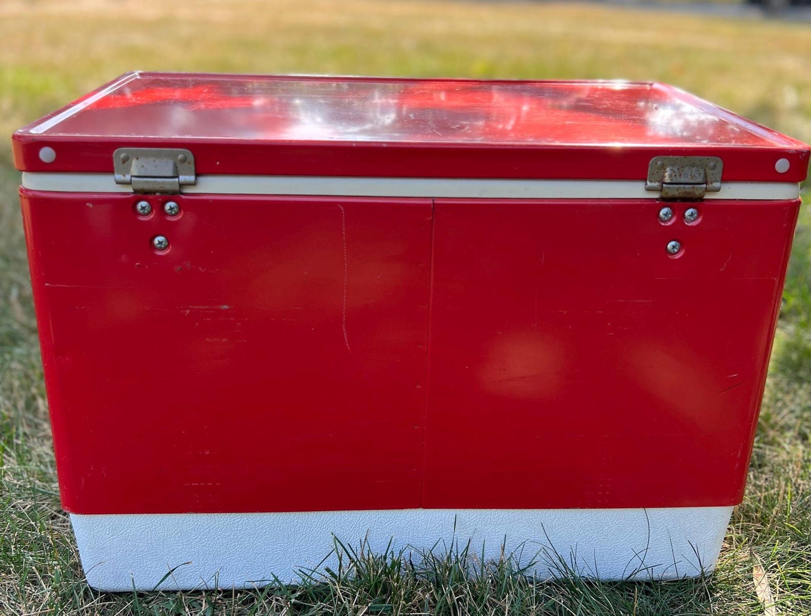 Large Red Vintage Colman Cooler/ice Chest - Etsy