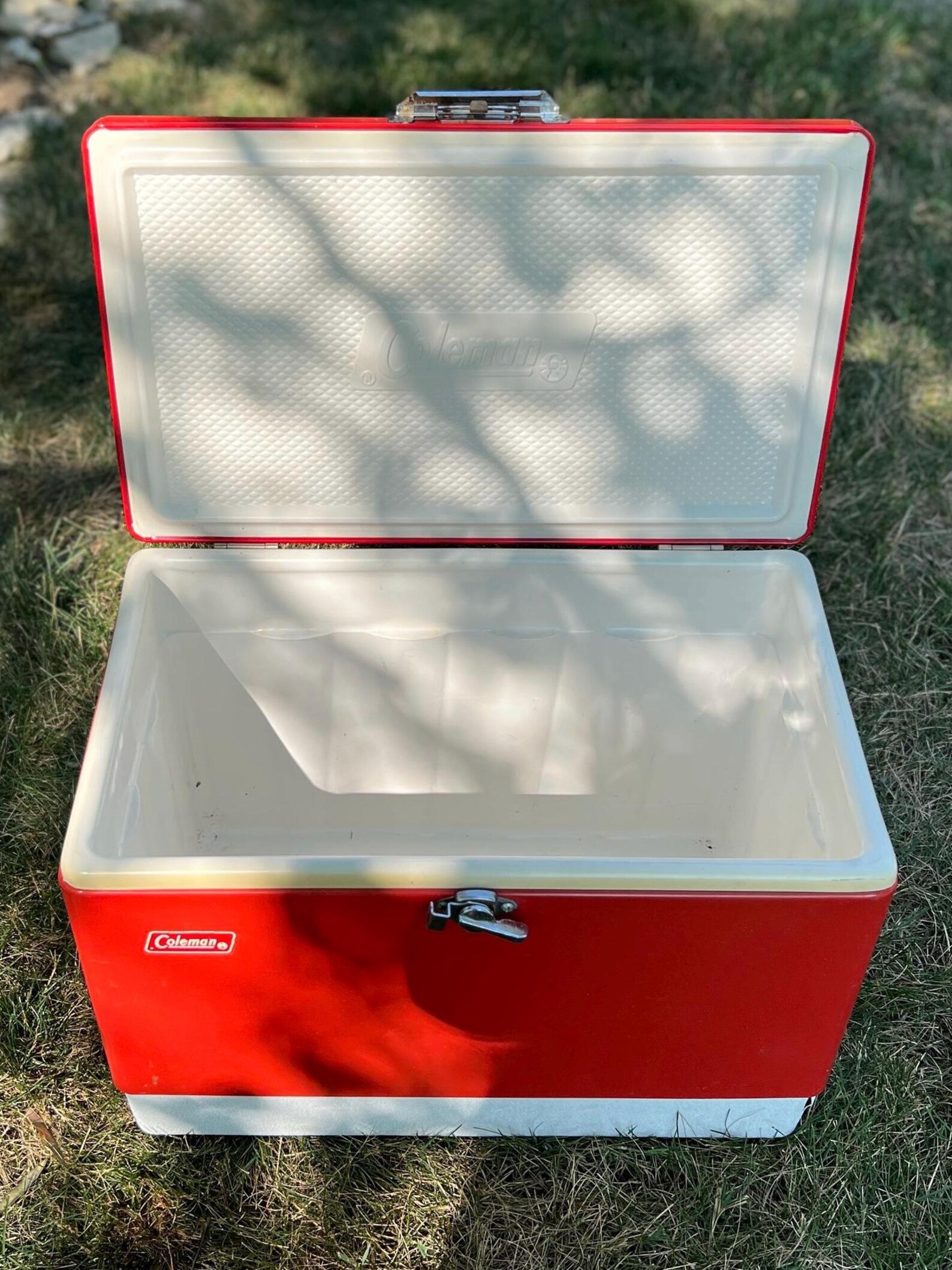 Large Red Vintage Colman Cooler/ice Chest - Etsy