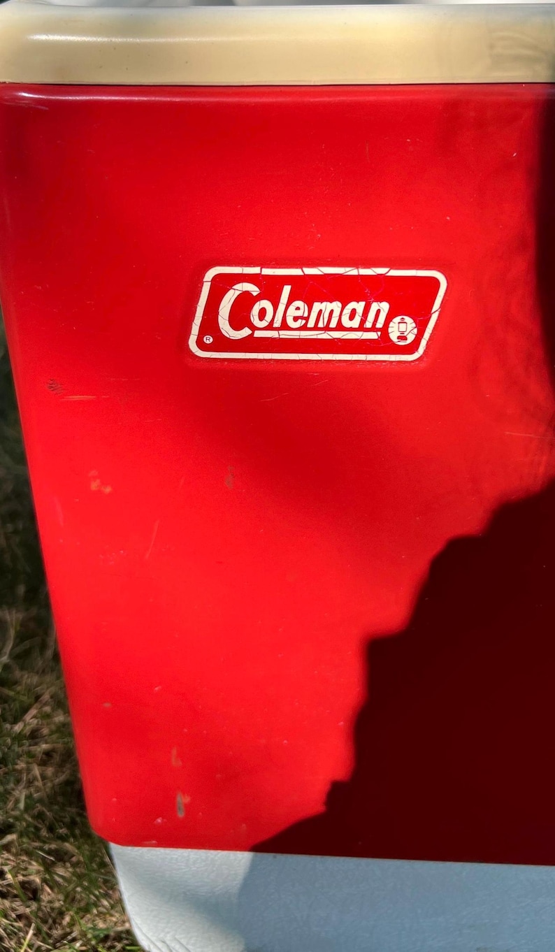 Large Red Vintage Colman Cooler/ice Chest - Etsy