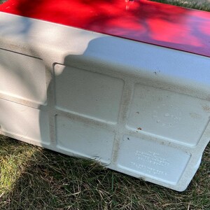 Large Red Vintage Colman Cooler/ice Chest - Etsy