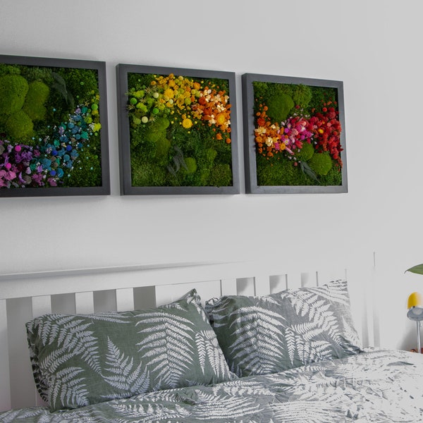 Rainbow Flower Wall - Etsy