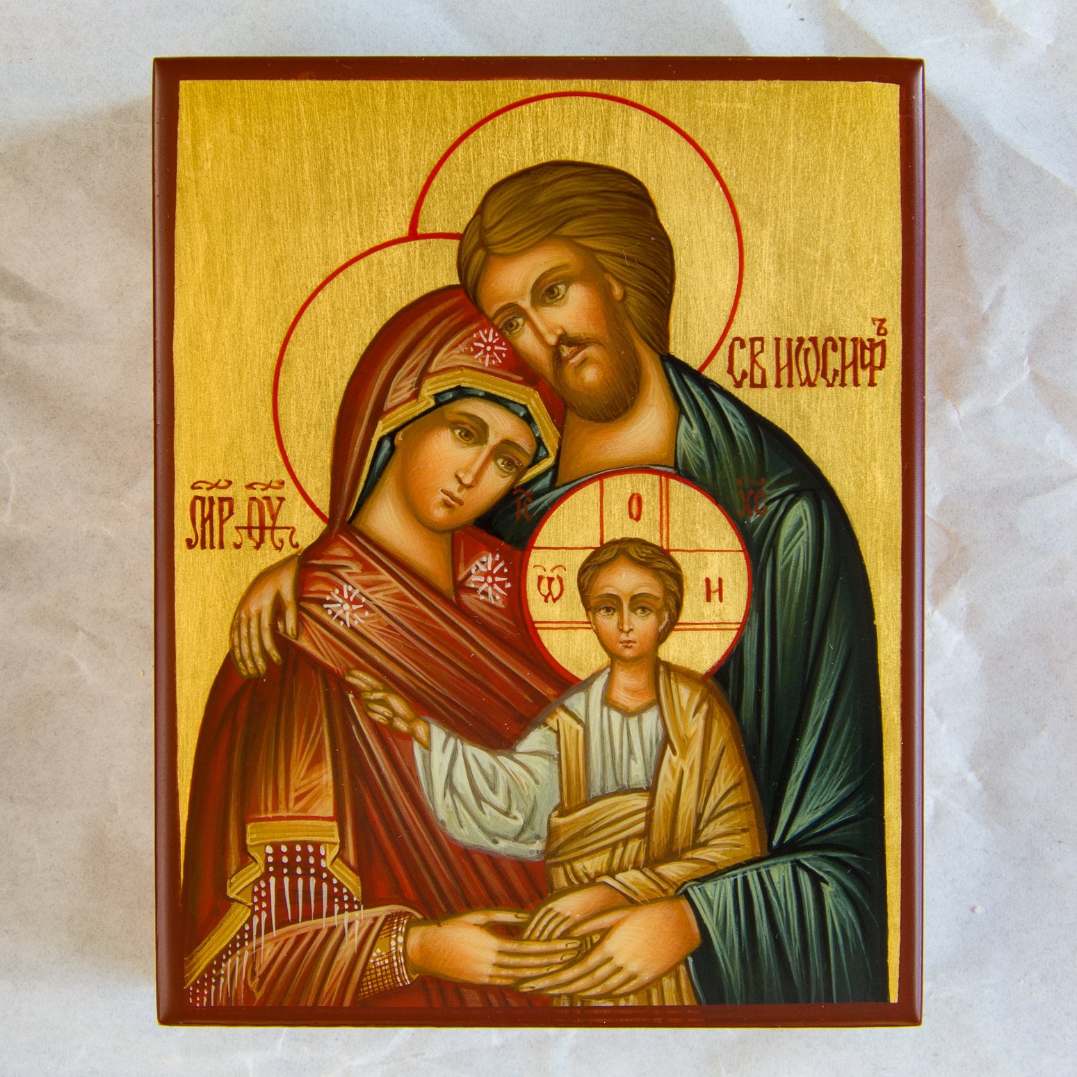 Holy Family Orthodox icon Hand painted icon Holy Family | Etsy