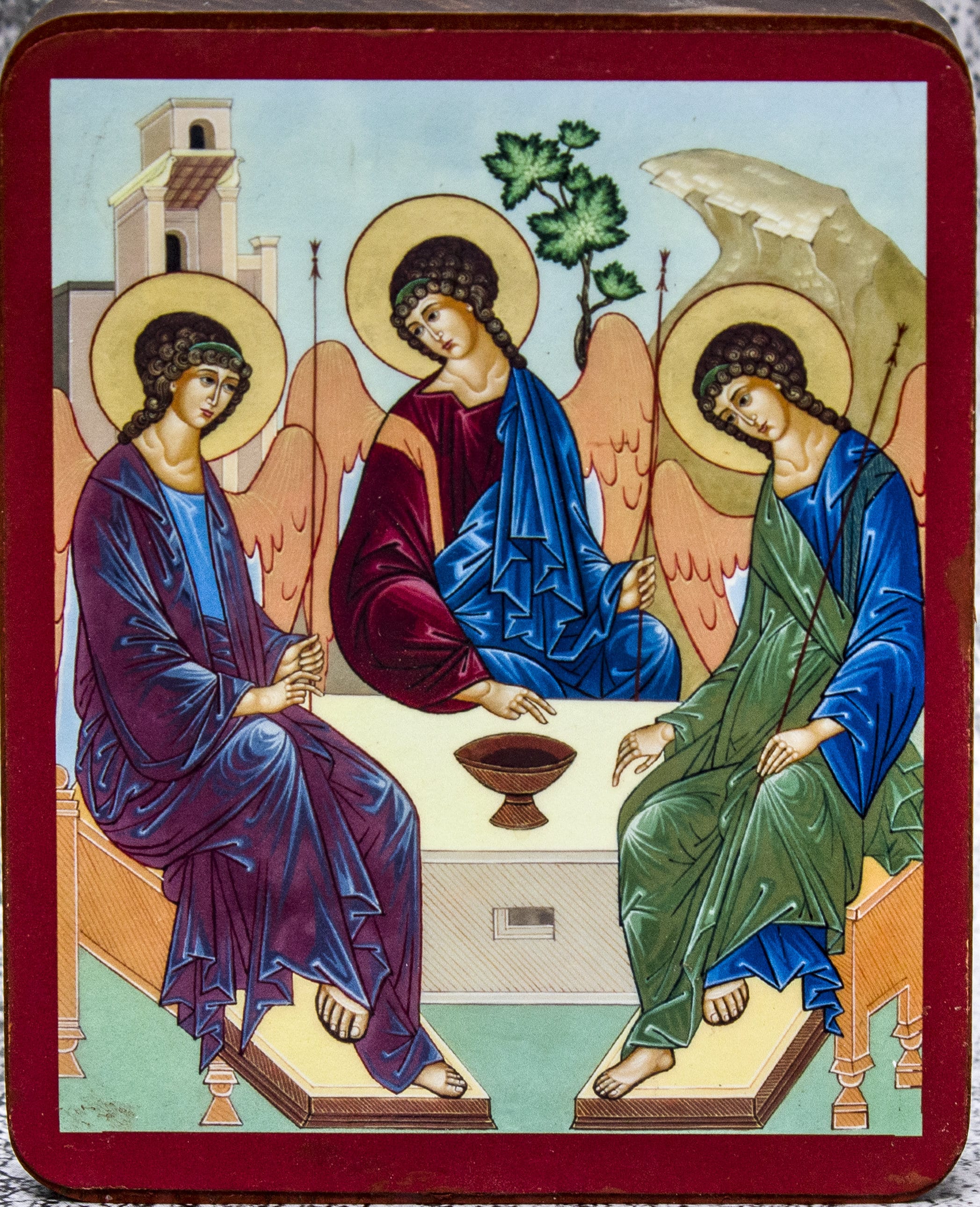 Icono de la Trinidad ortodoxa icono ruso Santísima Trinidad | Etsy