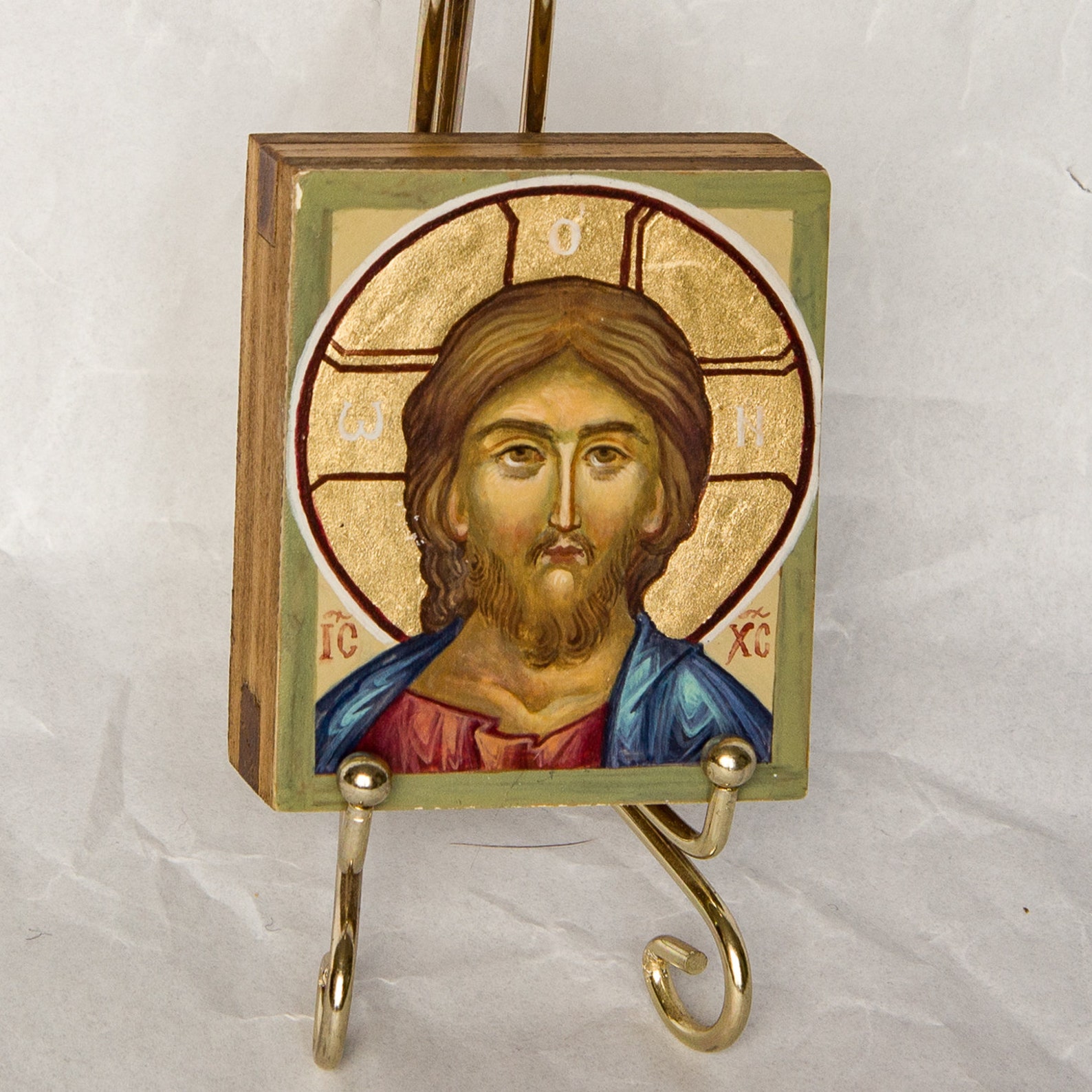 Jesus Christ Orthodox icon small Hand painted miniature | Etsy