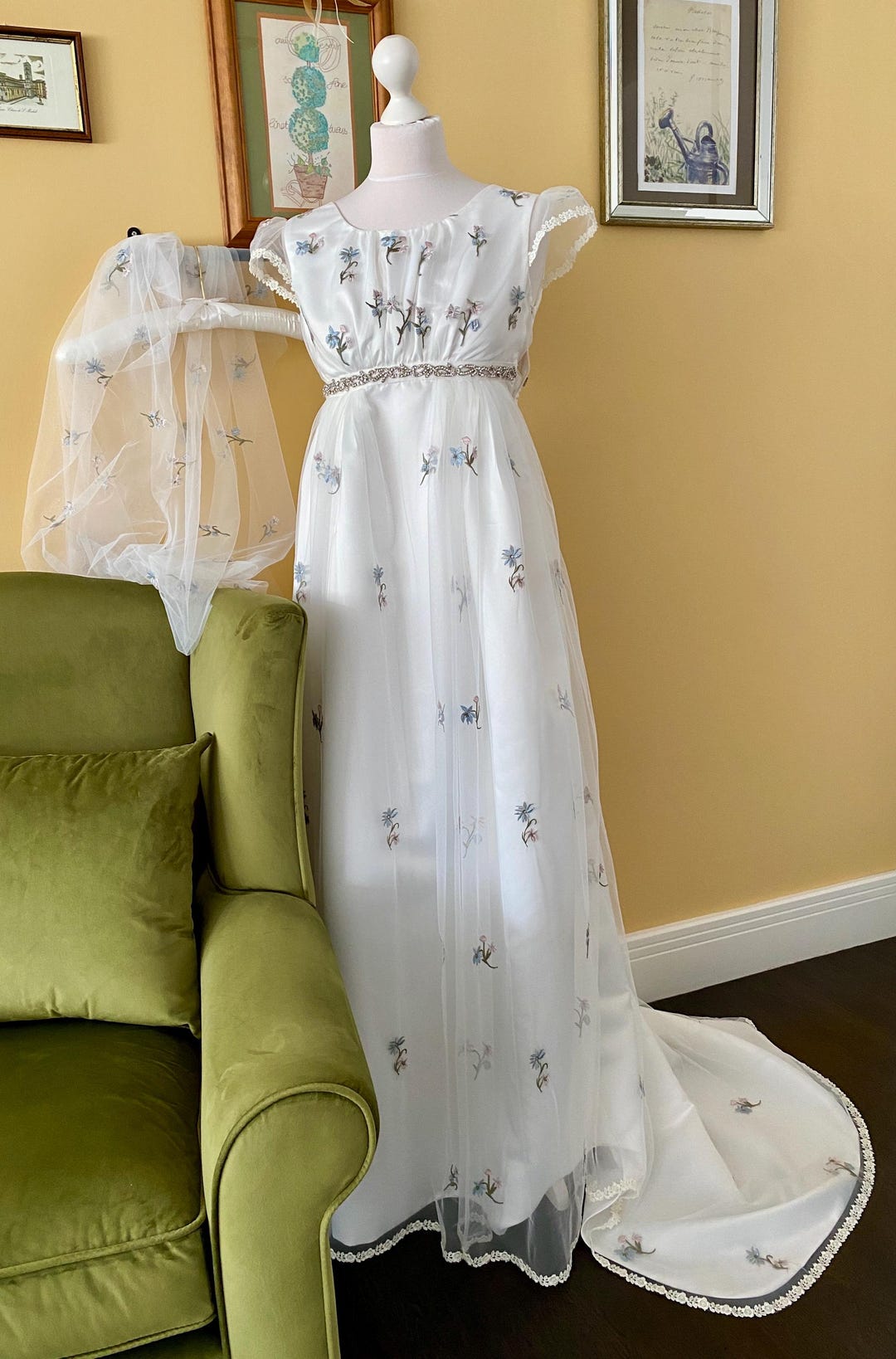 Regency Style Wedding Dress - Etsy