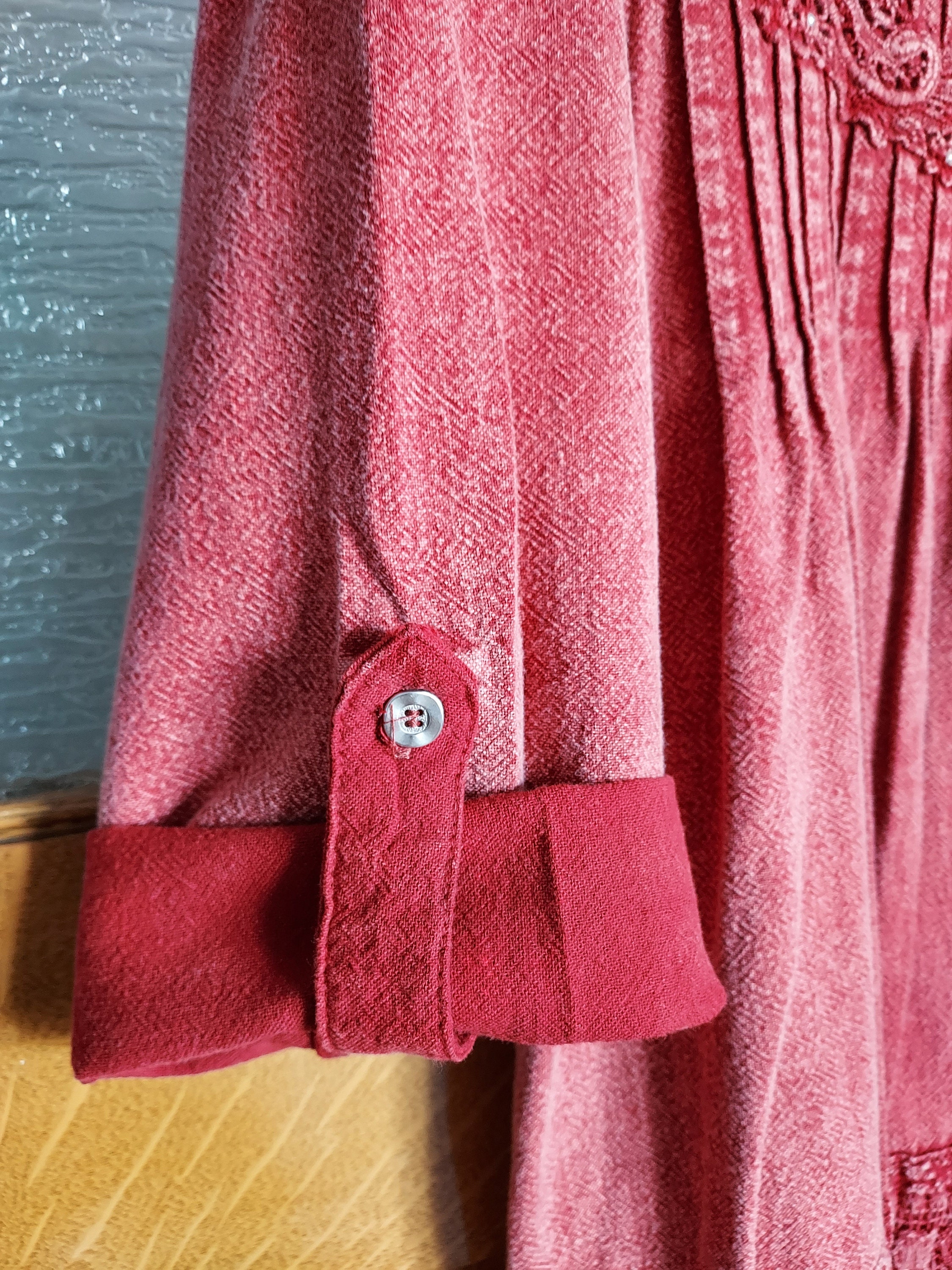 Reba Brand Cotton Blouse. Size S. Vintage Red. - Etsy