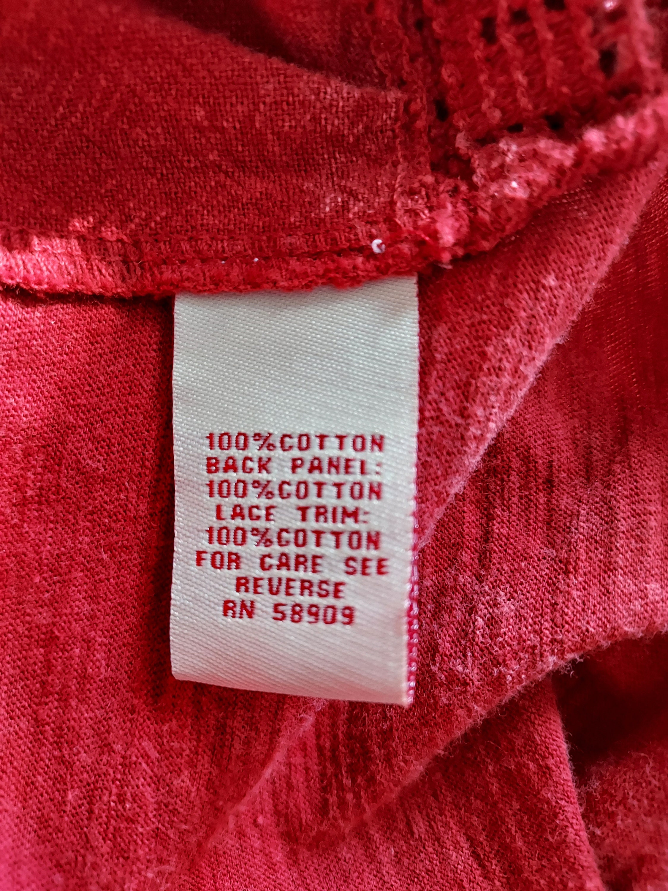 Reba Brand Cotton Blouse. Size S. Vintage Red. - Etsy