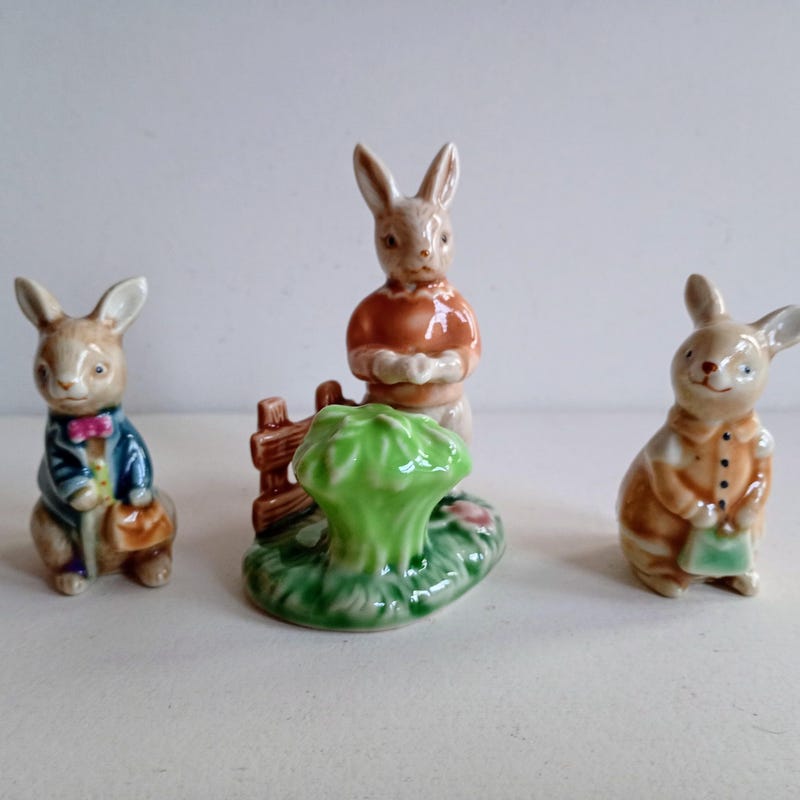 Vintage Pottery Rabbit - Etsy UK