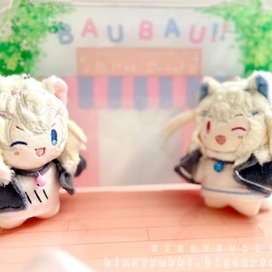 Holoen FUWAMOCO 10~12cm Mini Plushie Dress up Doll Hololive English ...