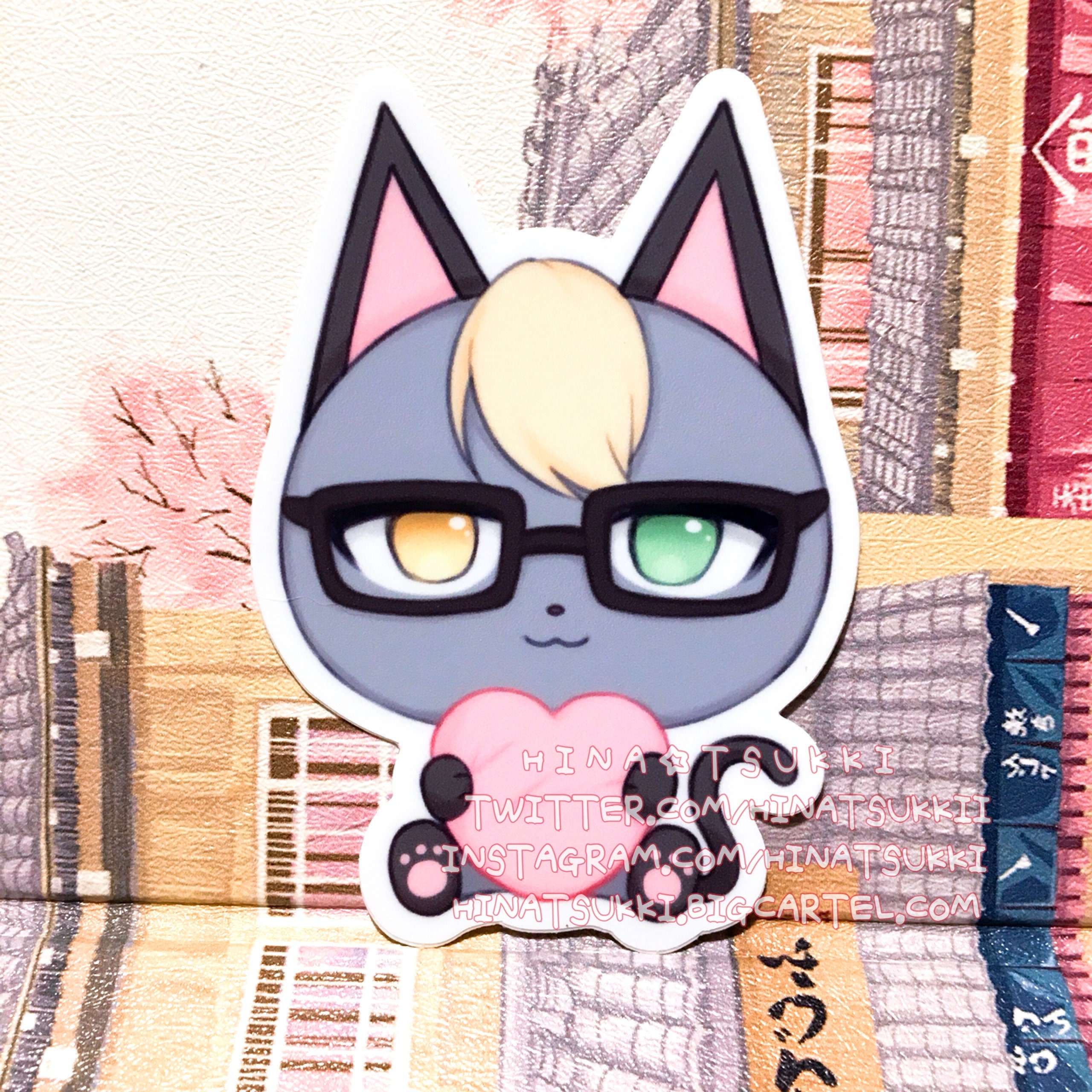 Animal Crossing Raymond ACNH New Horizon Smug Cat Villager - Etsy España