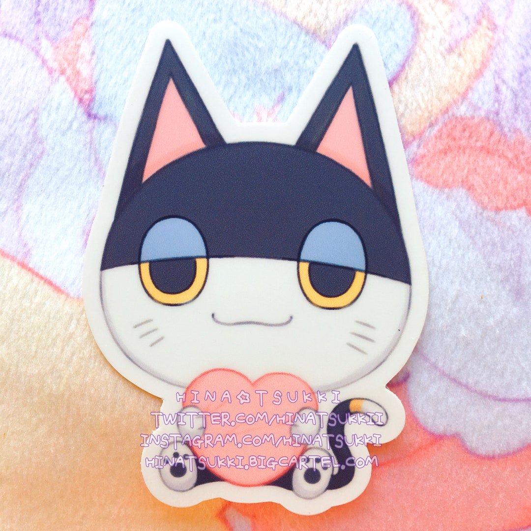 Animal Crossing Punchy VINYL STICKER Decal ACNH New Horizon Cat ...