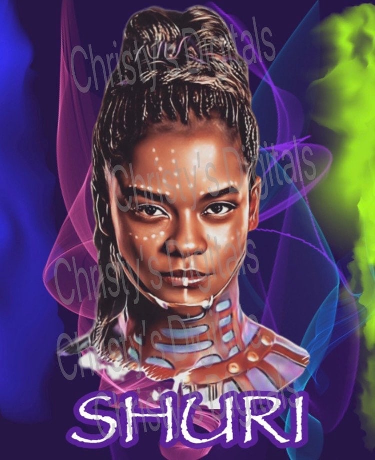 Shuri, Black Panther, Wakanda Forever, Digital Image JPG, PDF, PNG ...