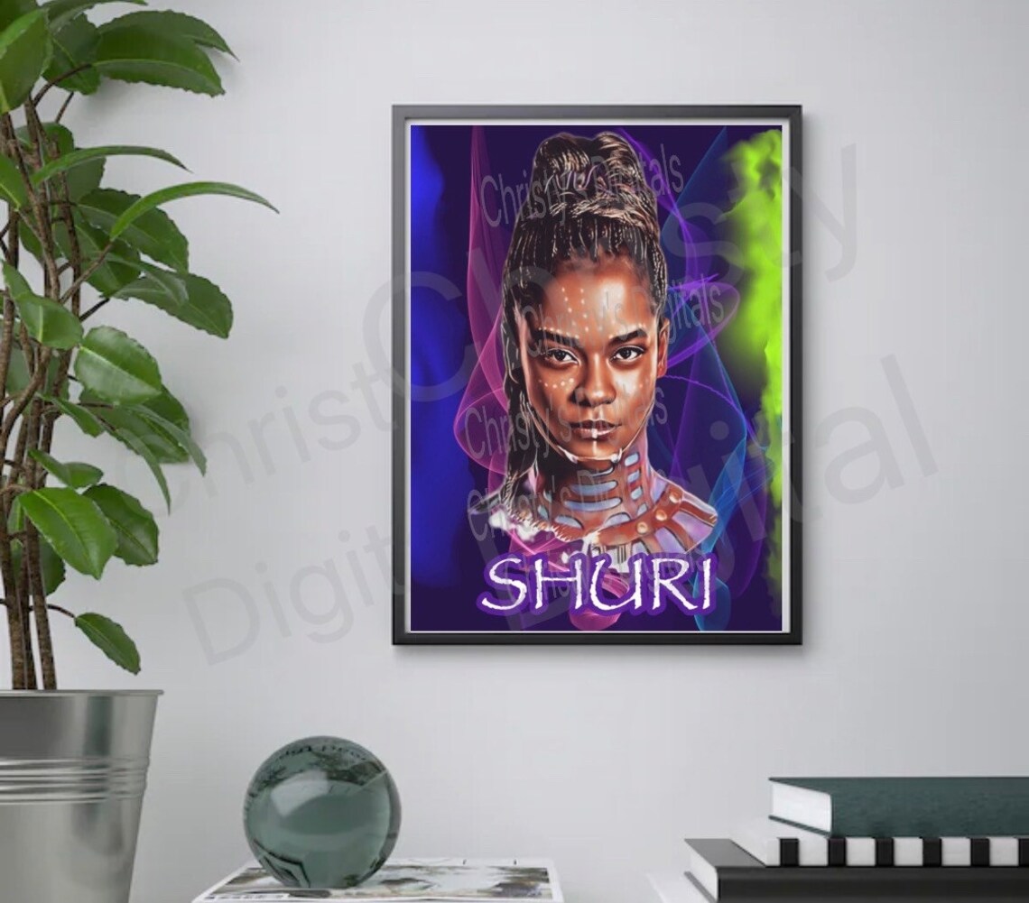 Shuri Black Panther Wakanda Forever Digital Image JPG PDF - Etsy