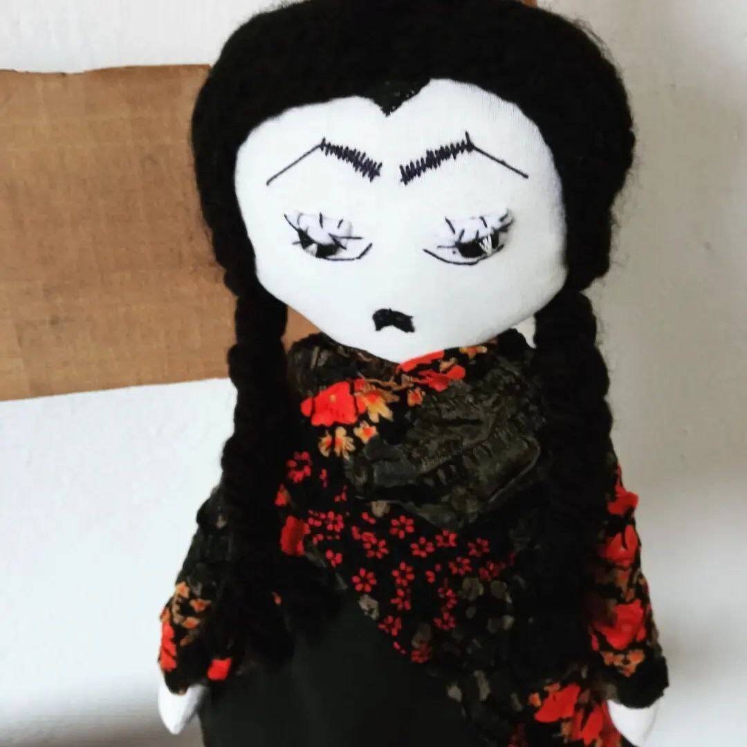 Monday, Gothic Doll, Handmade and Made of Cloth, 40cm. - Etsy