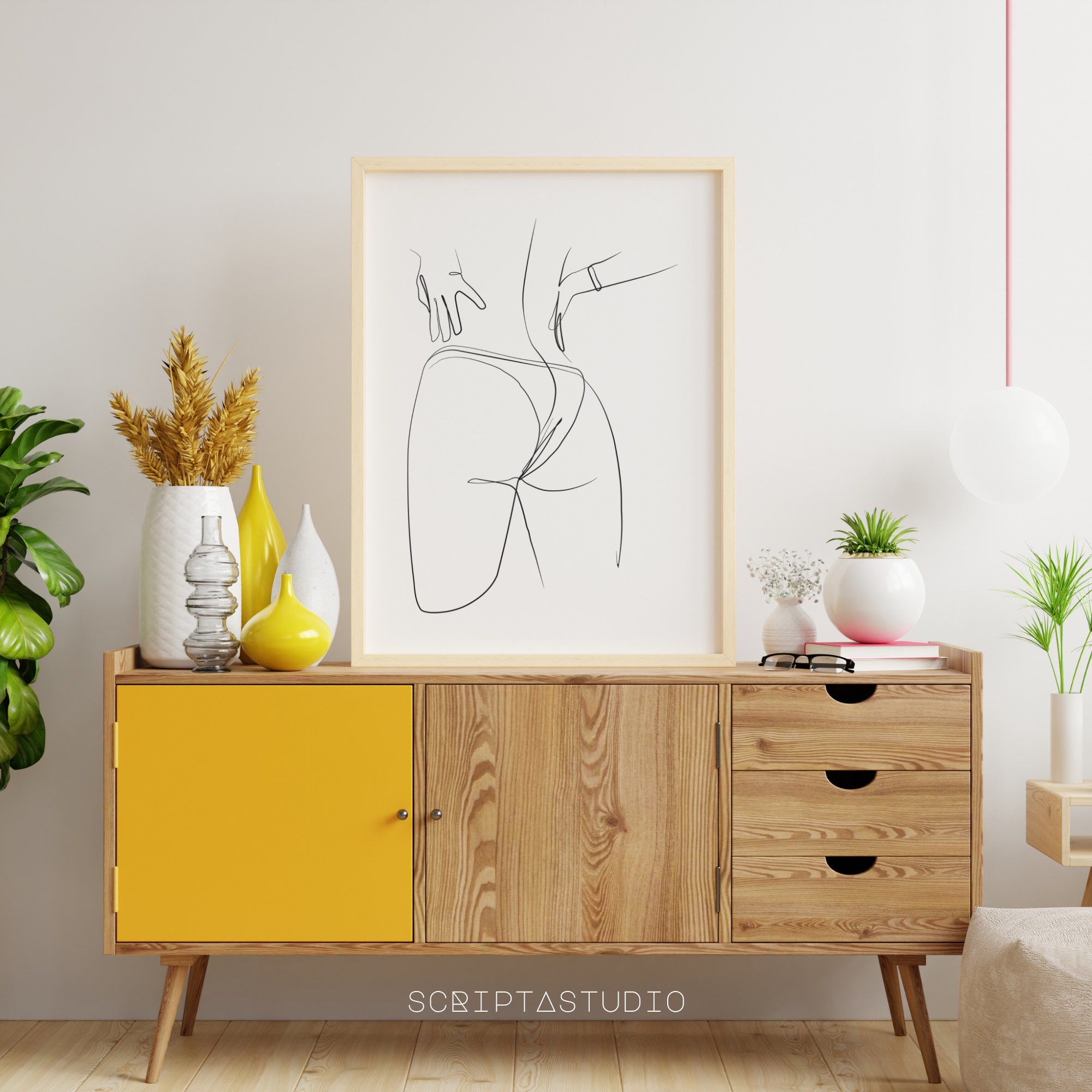 Erotic One Line Art Nude Line Drawing Sexy Drawing Naked - Etsy