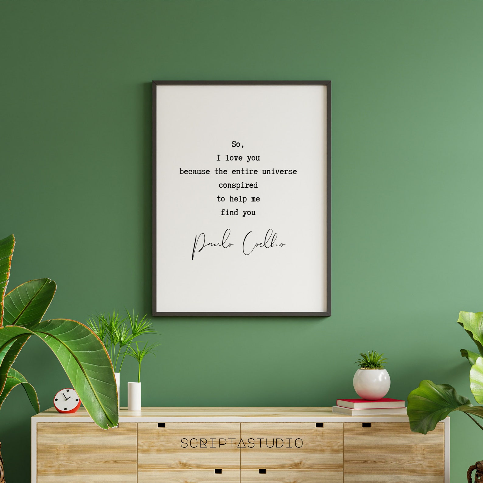 The Alchemist Print Paulo Coelho Quote Romantic Quote | Etsy
