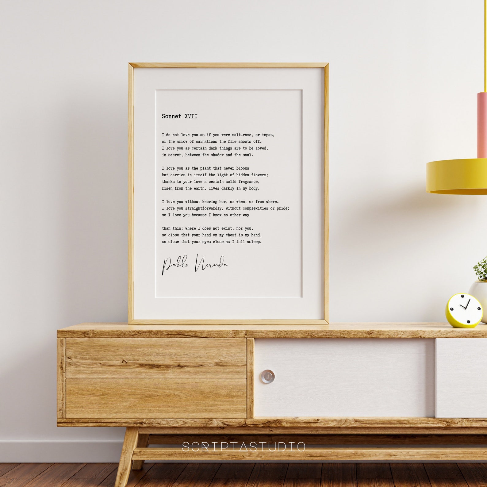 Pablo Neruda Poem, 100 Love Sonnets, Sonnet XVII, Love Poem Print, Love ...