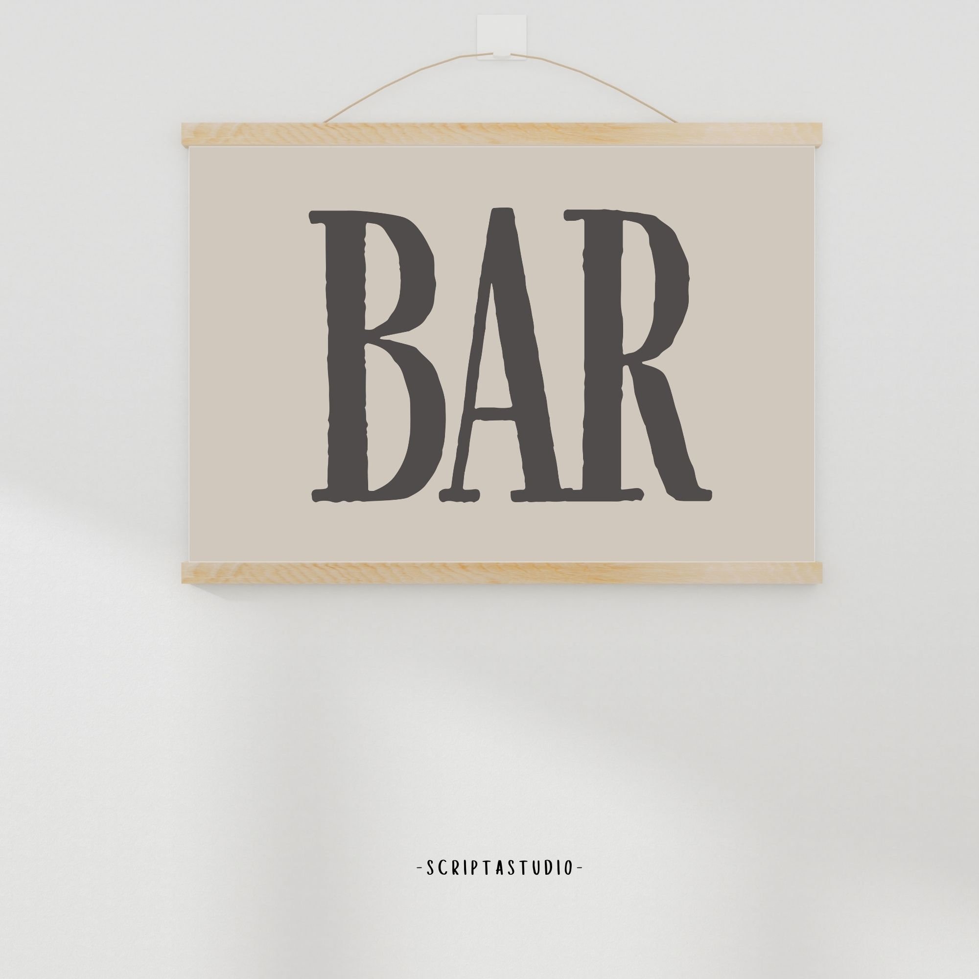 Bar Gallery Wall Set of 6 Prints Bar Cart Prints Bar Cart | Etsy