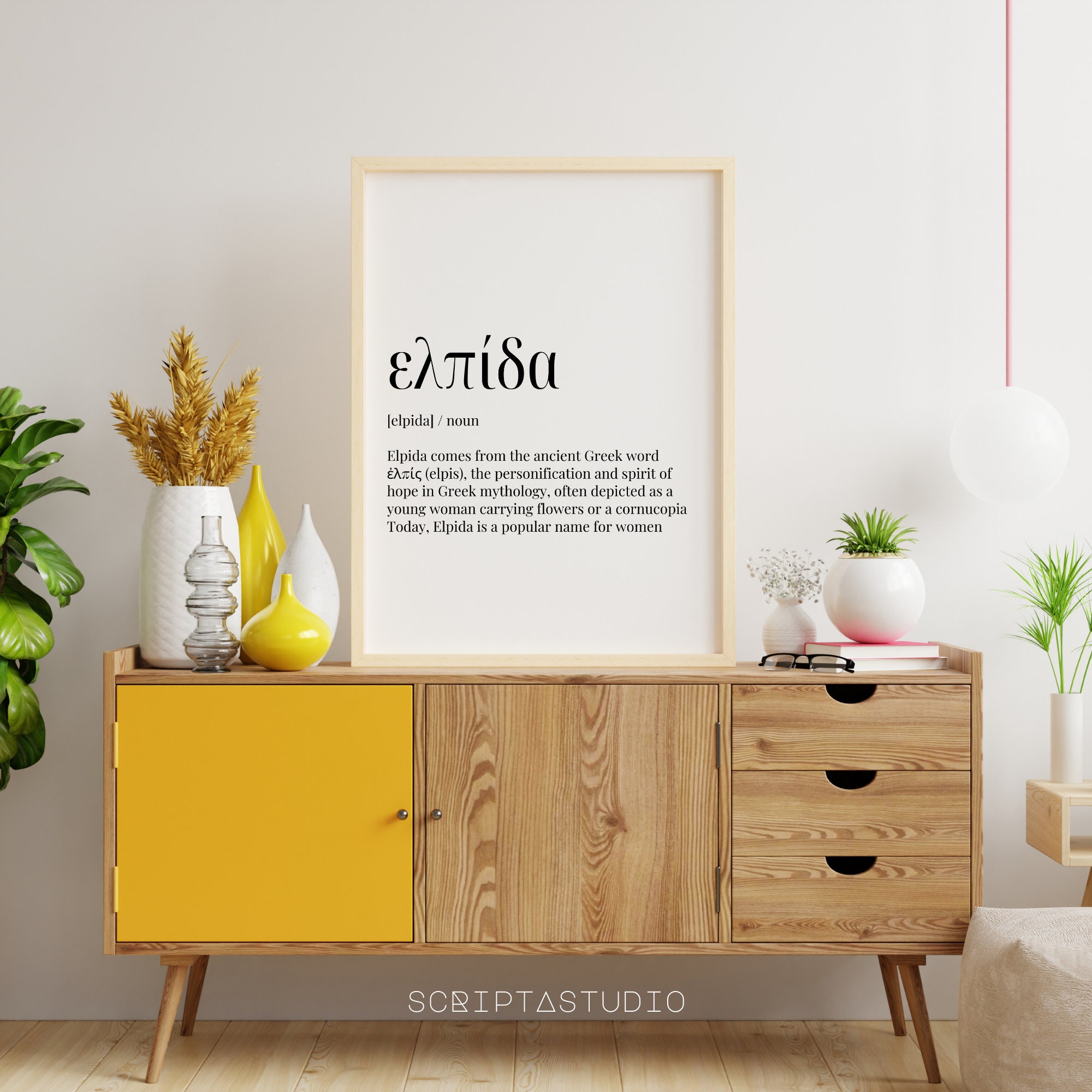 Hope Definition Print Greek Art Print Printable Wall Decor - Etsy