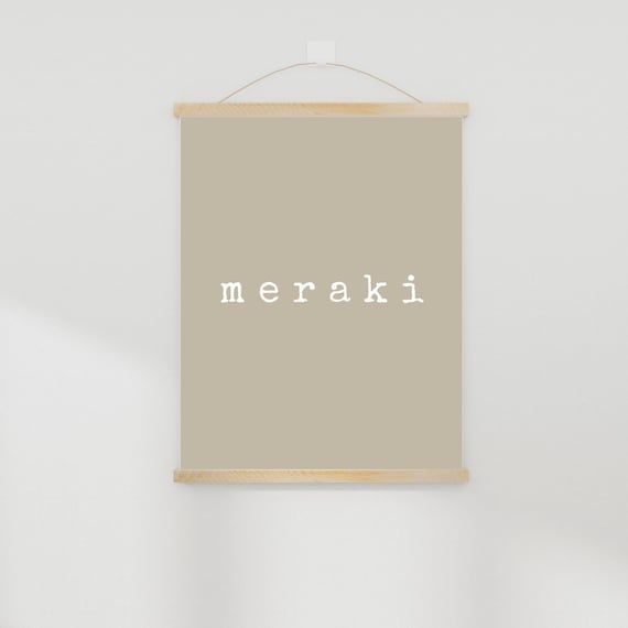 Meraki greek art Minimalist print Greece wall decor Boho | Etsy