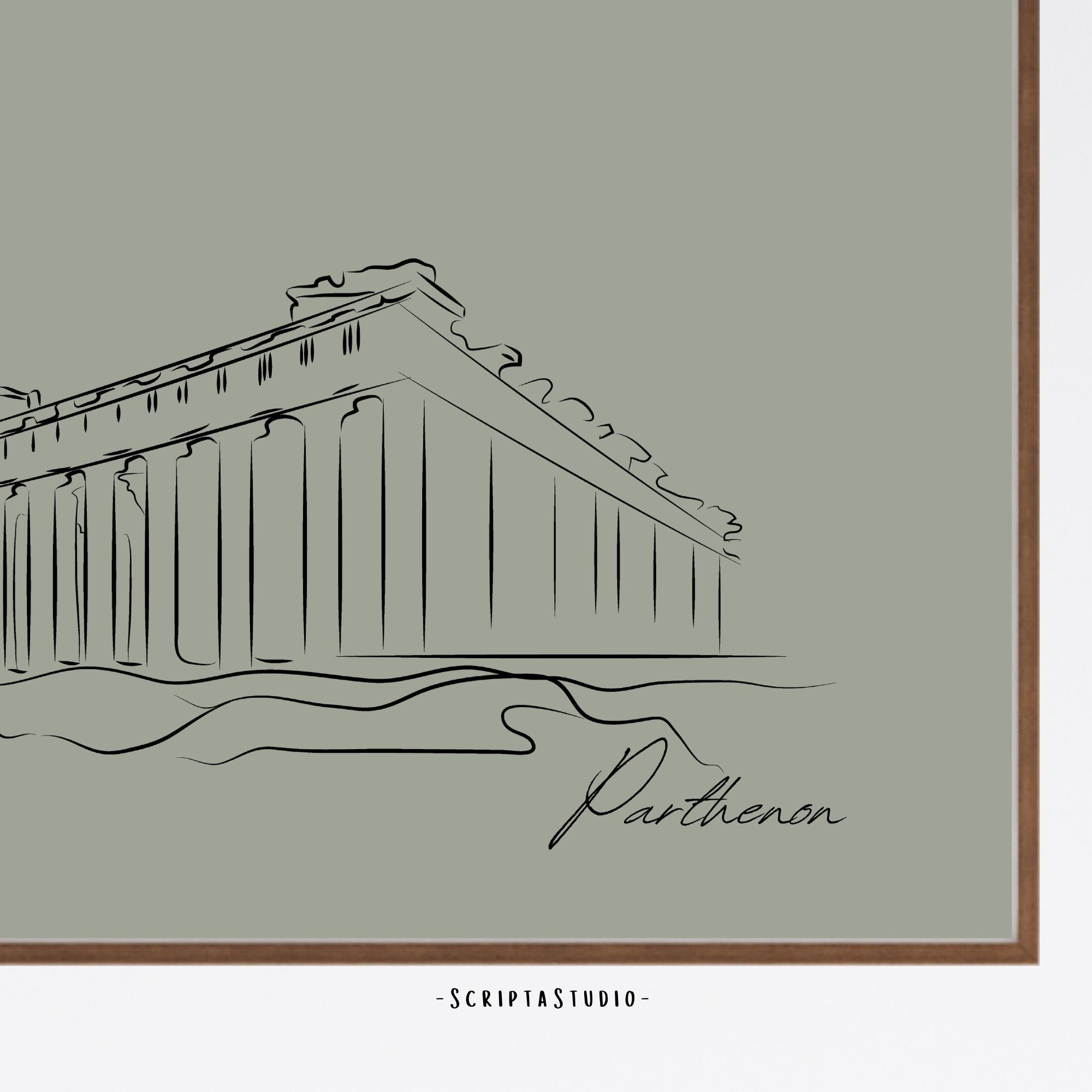 Parthenon Drawing