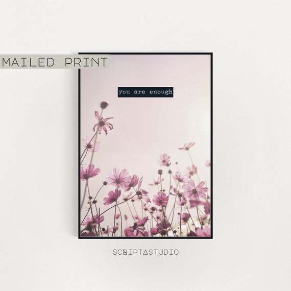 Vintage Flower Photography Quotes Retro Beautiful Botanical Posters