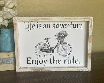 Enjoy the Ride Sign - Etsy