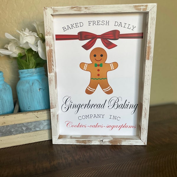 Gingerbread Company Sign - Etsy