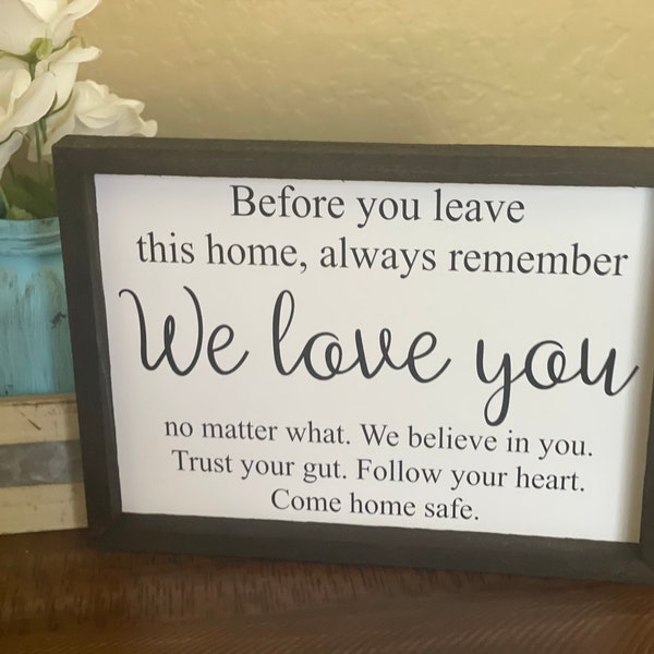 Before You Leave This Home - Etsy