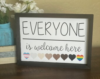 Everyone is Welcome - Etsy
