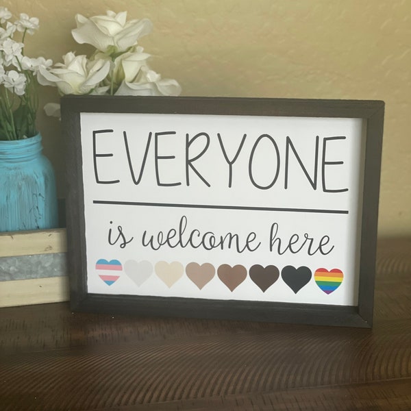 Everyone is Welcome - Etsy