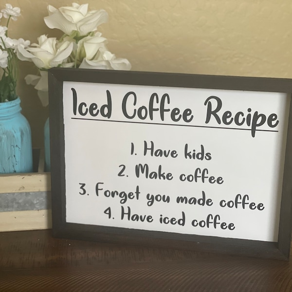 Iced Coffee Recipe - Etsy