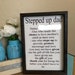 Stepped up Dad Wood Sign Wall Decor Wooden Sign Home - Etsy