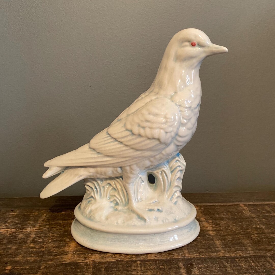 White Dove Figurine Statue Vintage 8 1/4" Sweet Piece Beautiful ...