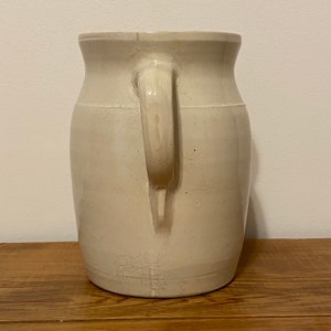 Primitive Clay Pitcher Rustic Large Beige Barn Find - Etsy