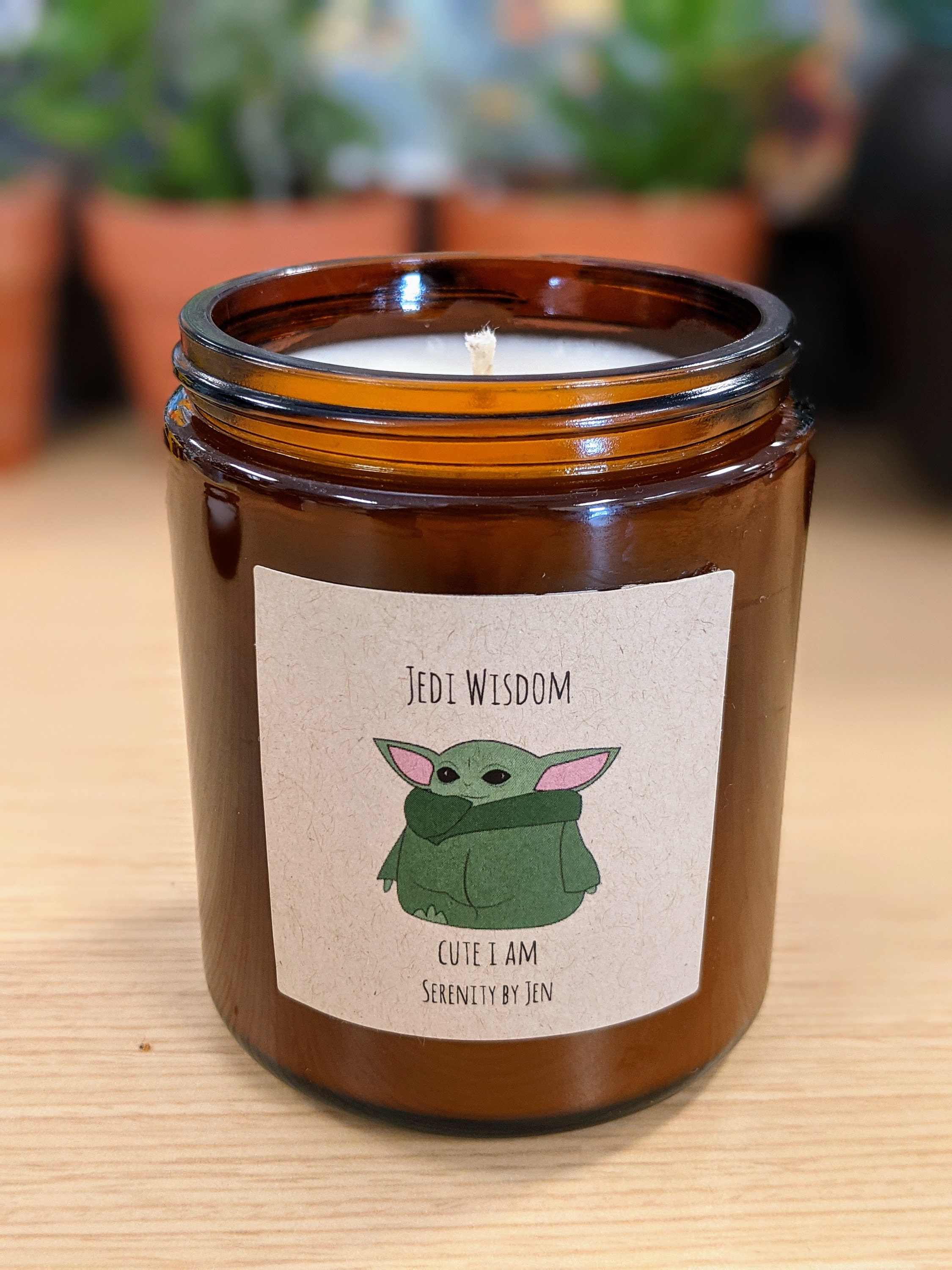 Baby Yoda Soy Candle - Etsy